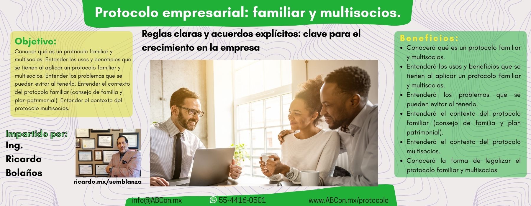 Protocolo empresarial: Familiar y multisocios | ABCon